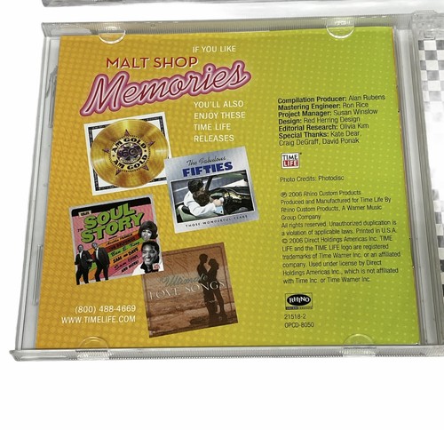 Time Life Malt Shop Memories CD Albums - All I Do is Dream Jukebox Gems ...