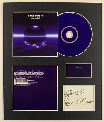 DEEP PURPLE - Signed Autographed - VERY BEST OF - Album Display | eBay UK