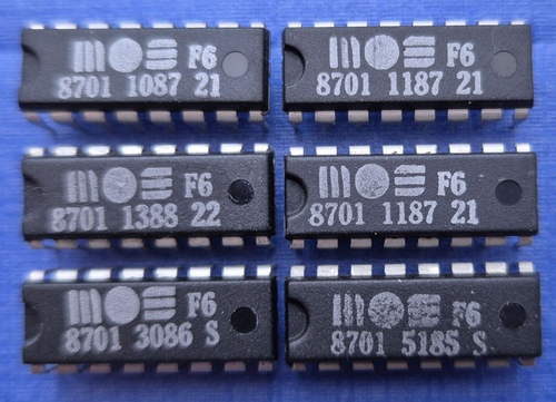 (6x) MOS 8701 Clock Generator Timing Chips for Commodore 64/128 GENUINE ...