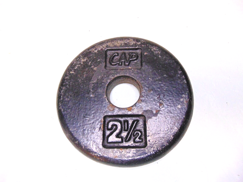 CAP 2 1/2lb Standard Size Weight Plates Black. 2.5lb 1" hole | eBay