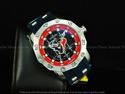 NEW Invicta NFL HOUSTON TEXANS Men's 50mm Pro Diver Scuba Automatic ...