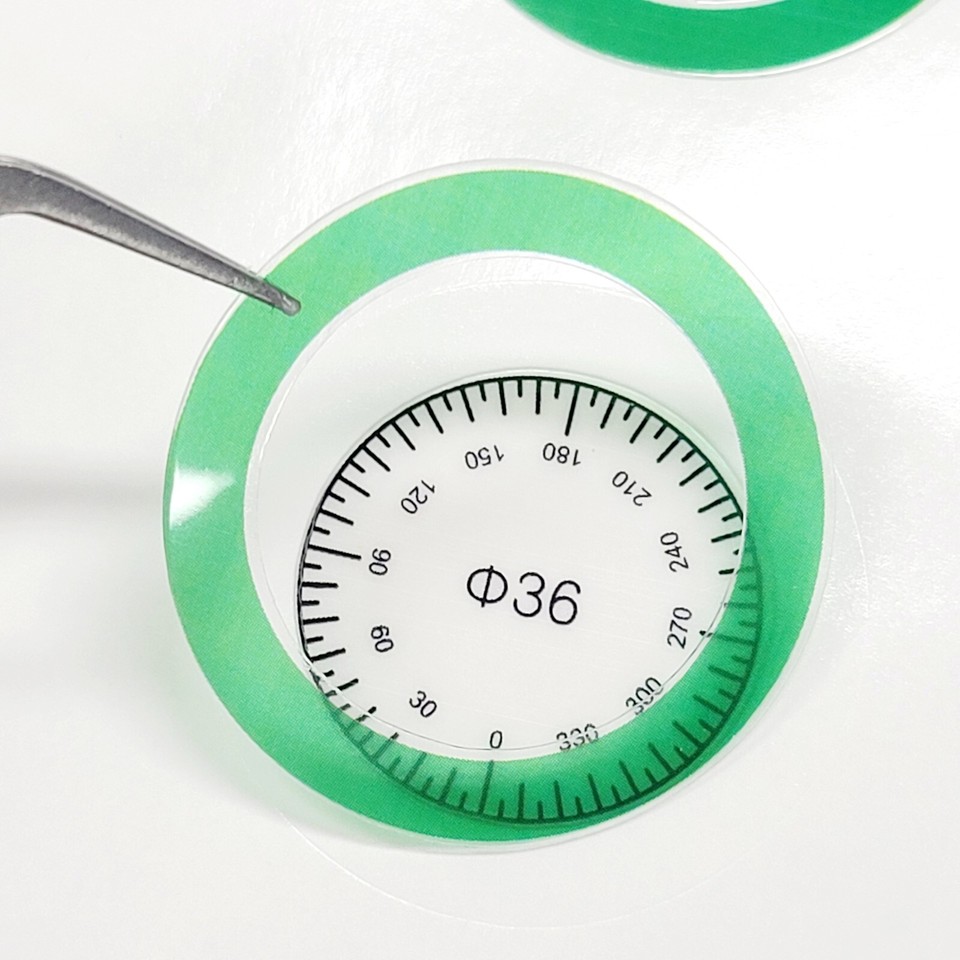 150mm Pressure gauge label stickers for industrial safety(Three colors ...