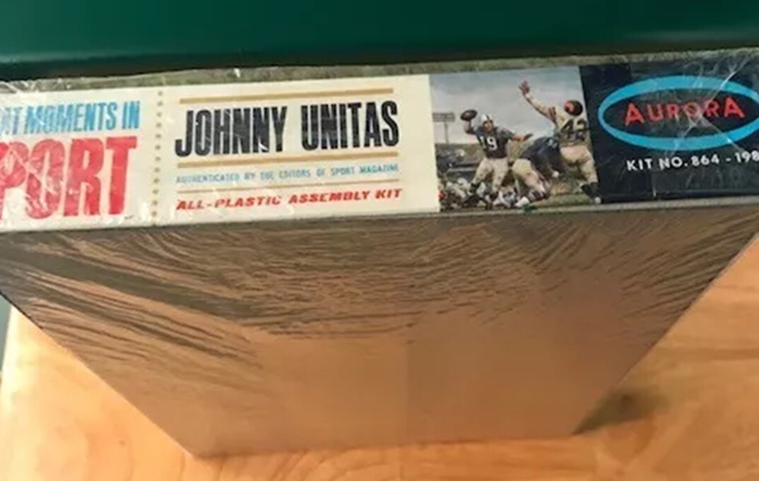 1965 Aurora Model Kit Great Moments in Sports Johnny Unitas SEALED Box ...