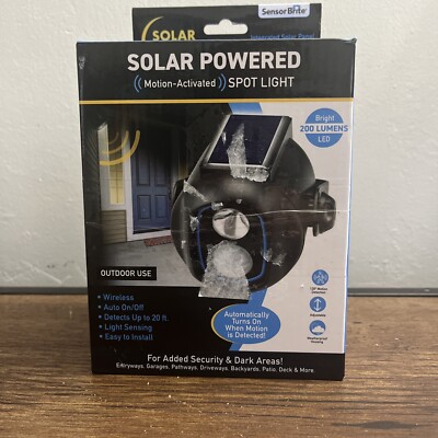 Solar Wireless Security Light Motion Sensor Sensor Sentry Solar Outdoor ...