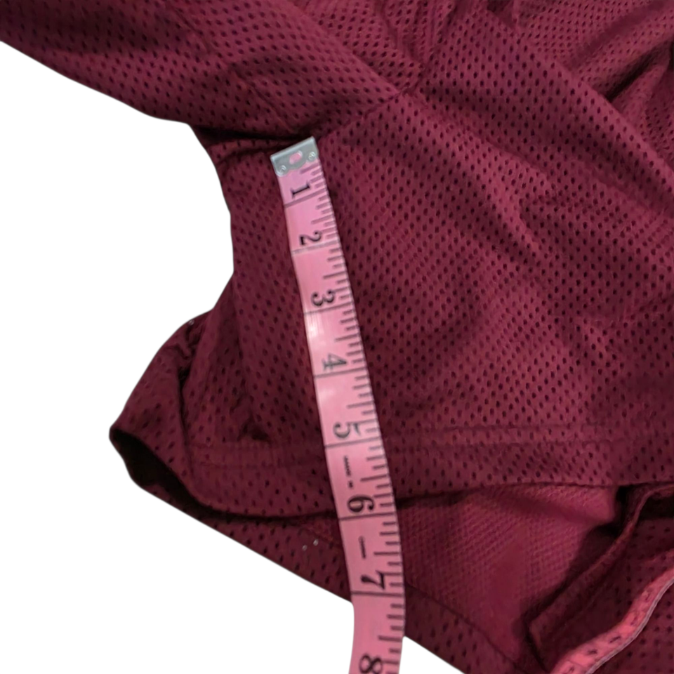 Nike Shorts Mens XL Maroon Dri Fit Elastic Waist Mesh Athletic Swoosh ...