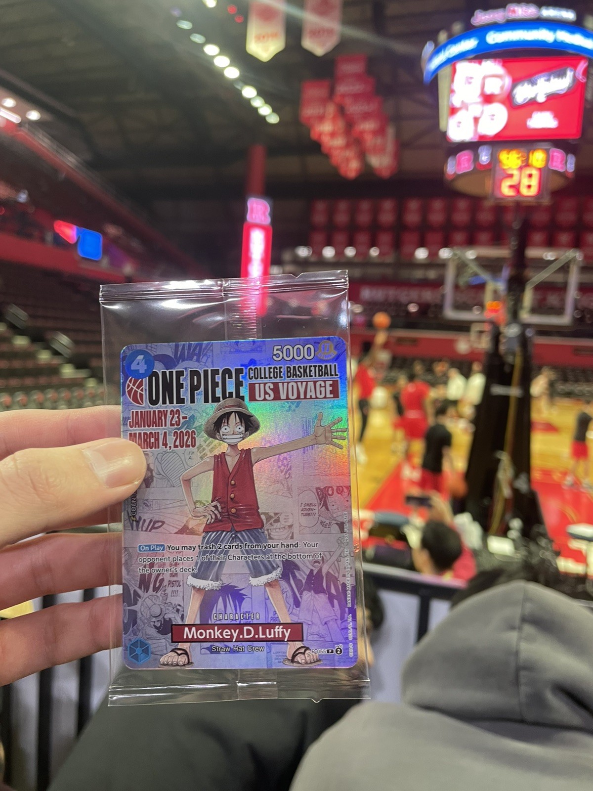 One piece college basketball us voyage monkey d luffy card | eBay