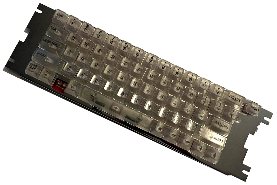 MacEffects Chrome / Clear Mechanical Keyboard for Vintage Apple IIe ...