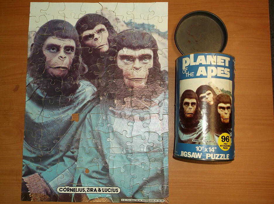 Planet of the Apes Jigsaw Puzzle in a Can, Cornelius, Zira, Lucius | eBay