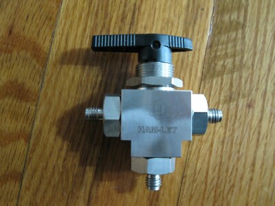 HAM-LET H6800SSL1/8 RCST Stainless Steel 3-Port LET-LOK Ball Valve 6000 ...