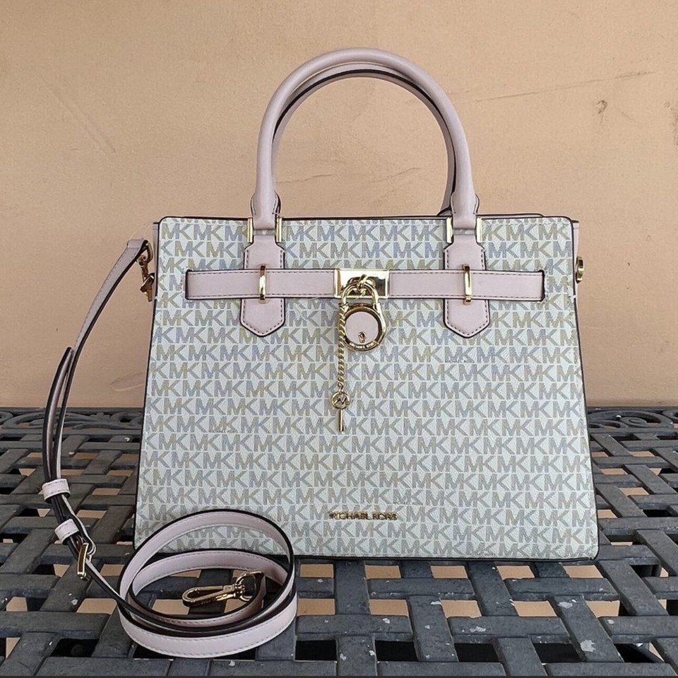 MICHAEL KORS HAMILTON MEDIUM SATCHEL SHOULDER CROSSBODY BAG | eBay