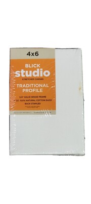 Blick Studio Stretched Cotton Canvas - Traditional Profile, 4" x 6" | eBay