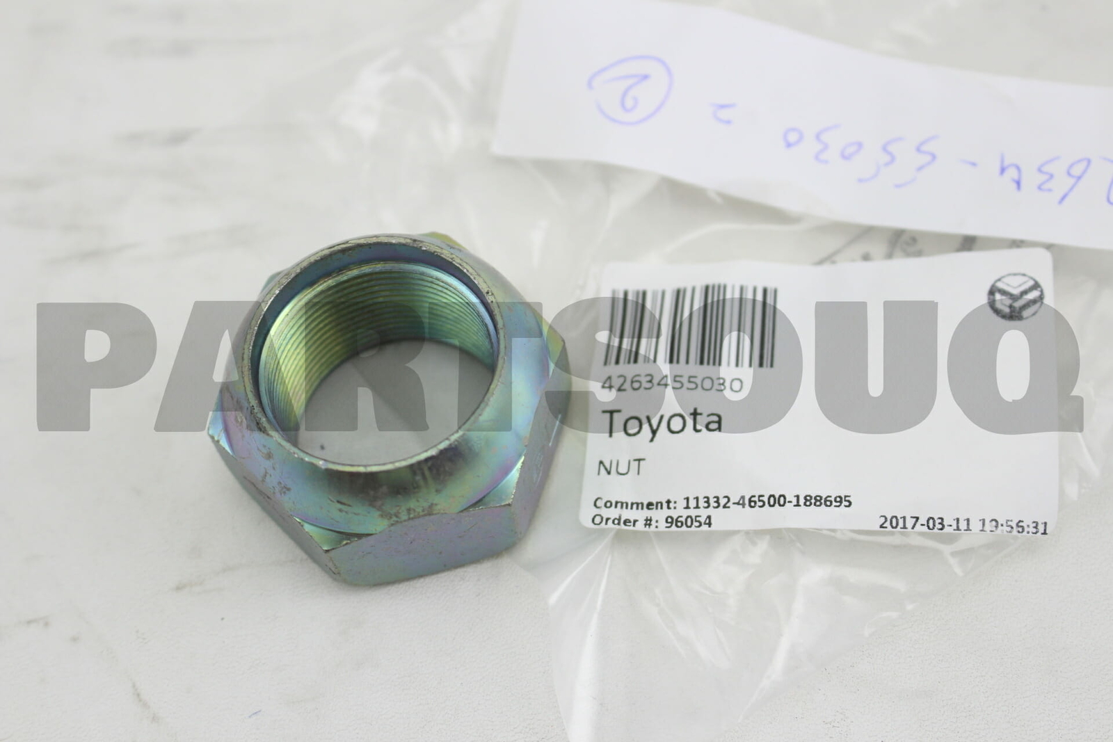 4263455030 Genuine Toyota NUT, HUB (FOR AXLE) 42634-55030 | eBay