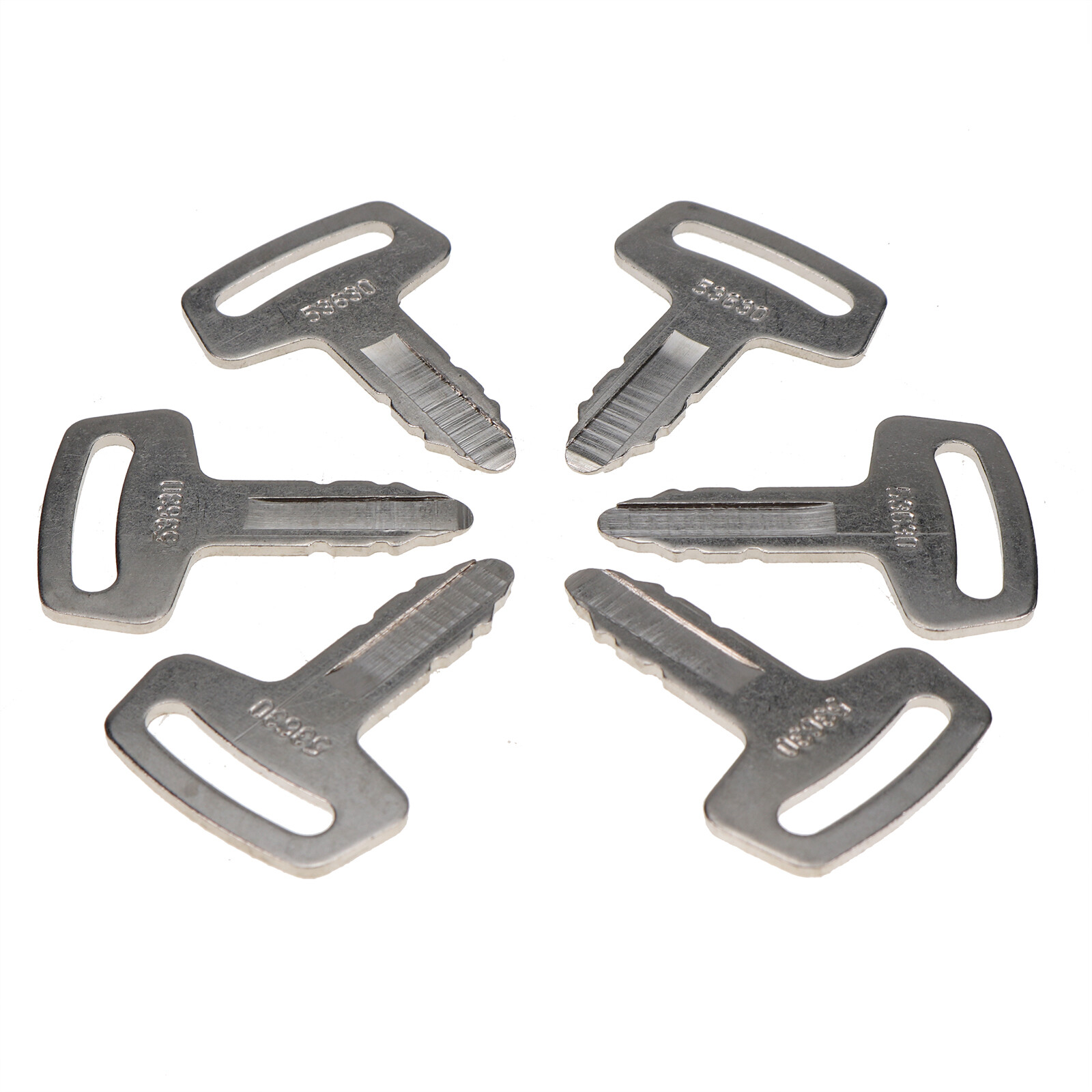 6 Ignition Keys RC101-53630 Fits Kubota Mini Excavator R420 R520 K008 ...