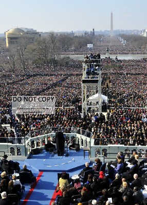 *5X7* PHOTO PRESIDENT BARACK OBAMA DELIVERS HIS FIRST INAUGURAL ADDRESS ...