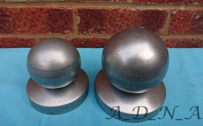 Galvanised Round Metal/steel Fence Gate Post Cap flange60 80 100mm with ...