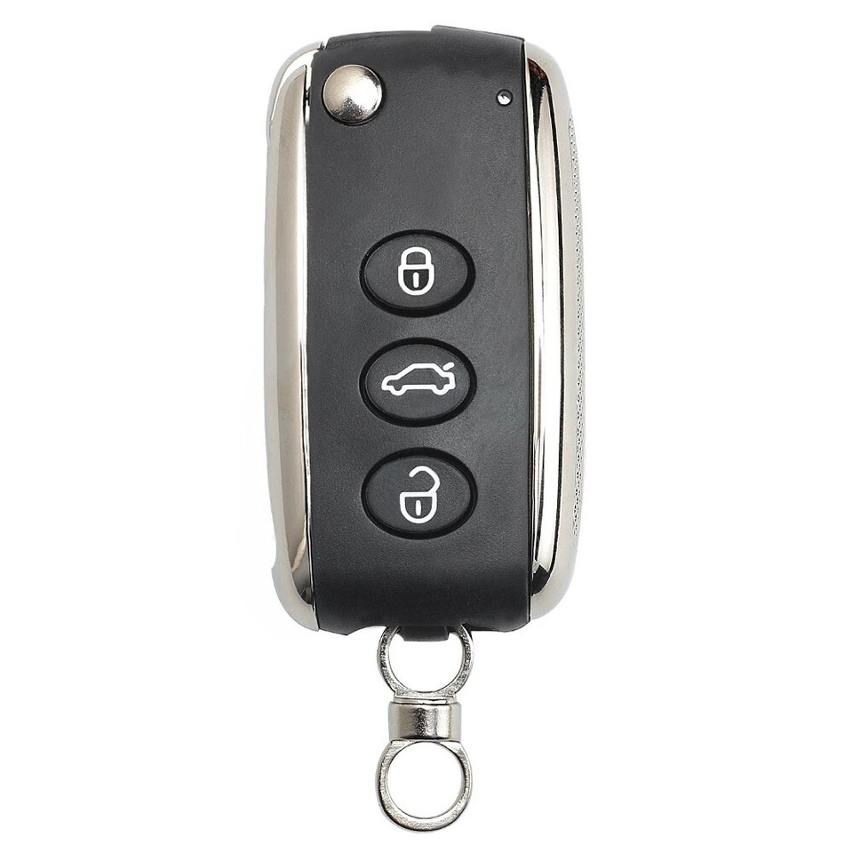 for Bentley Continental GT GTC 2006-2016 Flip Remote Key Shell Case Fob ...