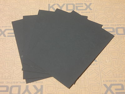 5 Pack 1 mm A4 KYDEX T Sheet 297 mm X 210 mm P-1 Haircell Black ...