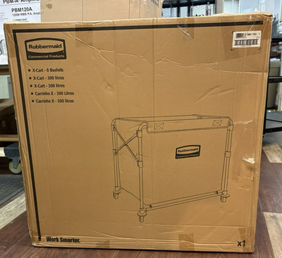 NEW Rubbermaid Commercial Sgl Compartment Collapsible Cart - 1881750 ...