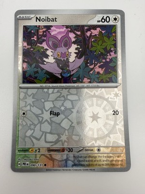 Pokemon TCG Card Prismatic Evolutions 090/131 Noibat Reverse Holo | eBay