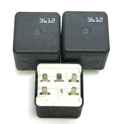 (Lot of 3) GM HELLA 5 Pins Relay 12193612 (3612) OEM | eBay