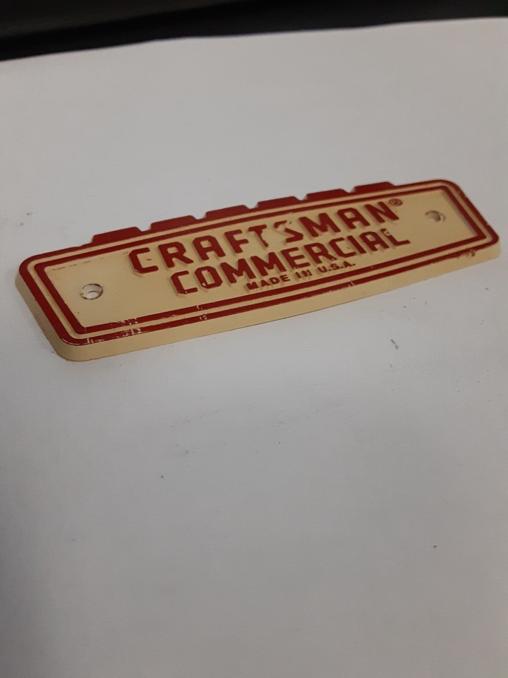 Craftsman Commercial Crown Top toolbox emblem badge | eBay