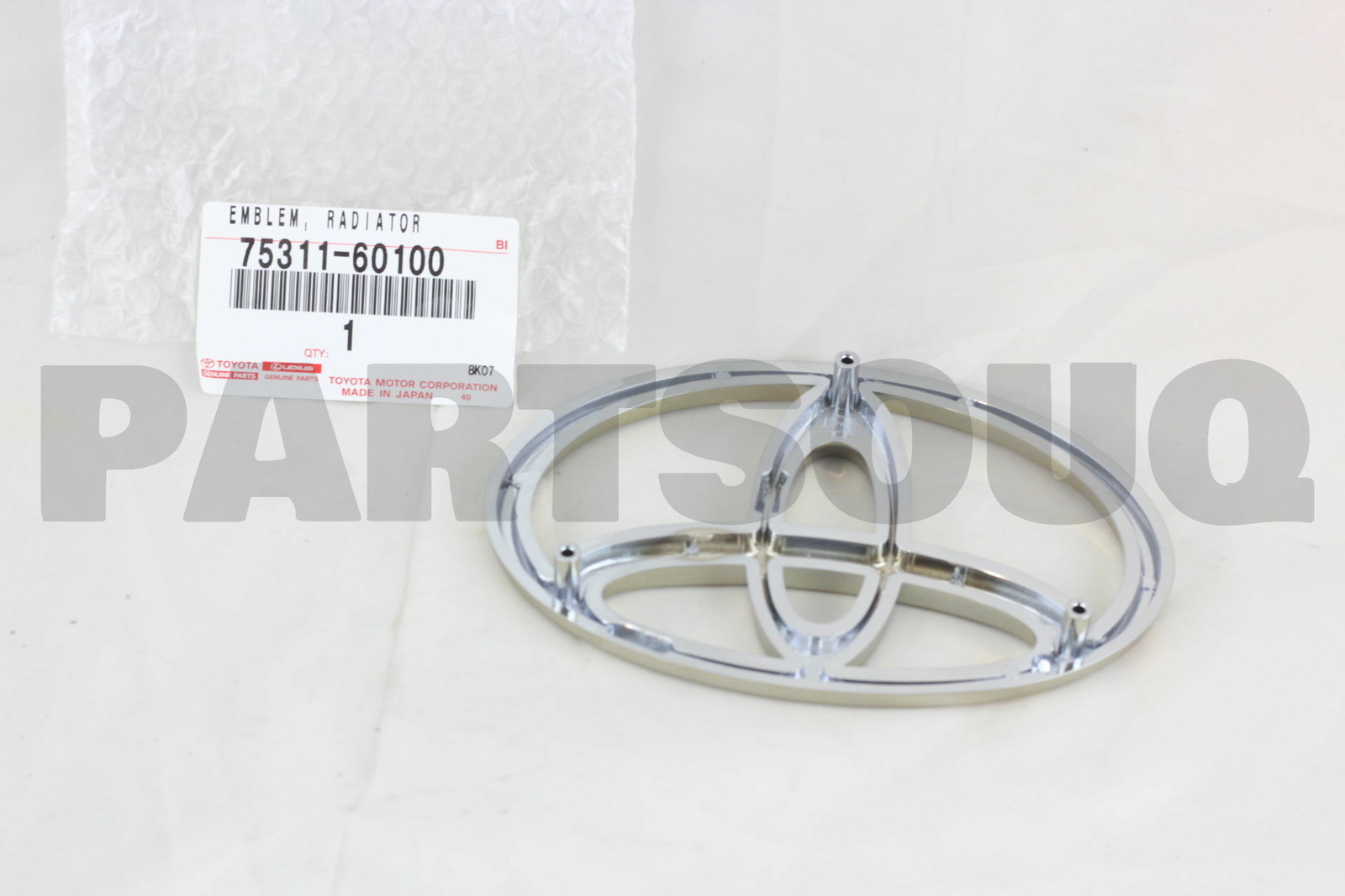 7531160100 Genuine Toyota EMBLEM, RADIATOR GRILLE (OR FRONT PANEL ...