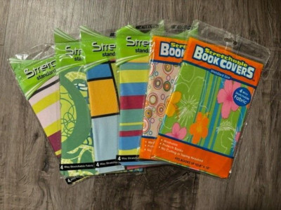 Stretchable Book Covers - Assorted 8"x10" Prints- Pack of 6 | eBay