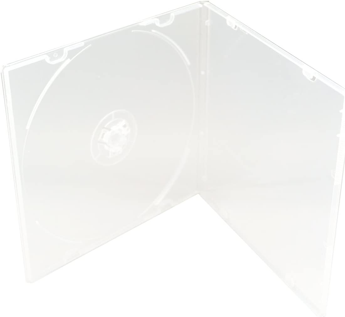 Maxtek 5.2Mm Durable CD Case, Slim Single Clear PP Poly Plastic Cases ...