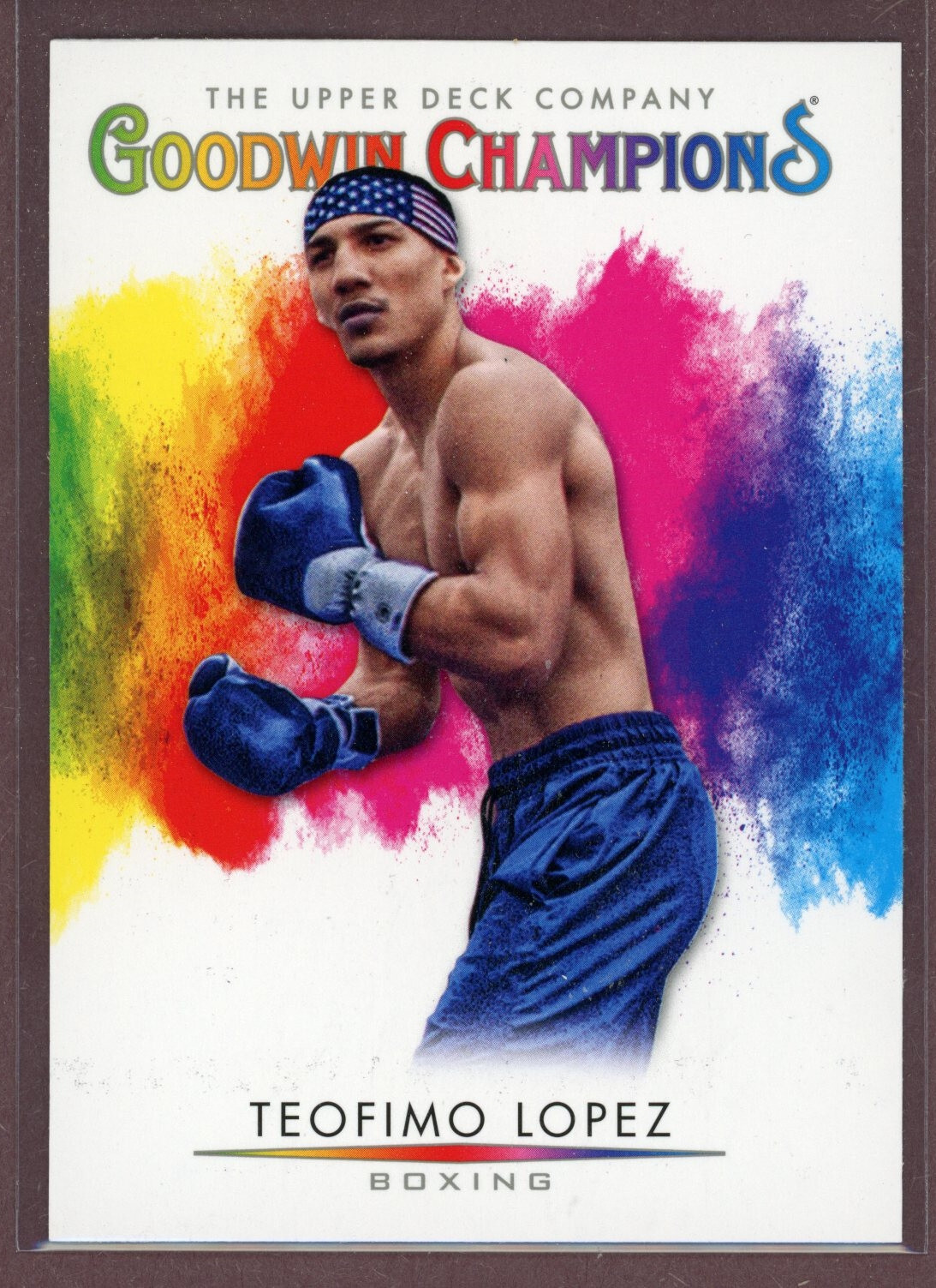 2021 UD Goodwin Champions Splash of Color #147 Teofimo Lopez (Boxing ...