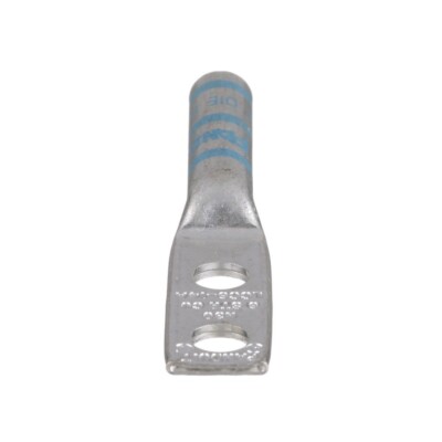 Panduit LCC6-14A-L 6 AWG 2-Hole Long Barrel 1/4" Stud Copper ...