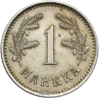 Finland coin-1 Markka Mark 1922-conservation! | eBay