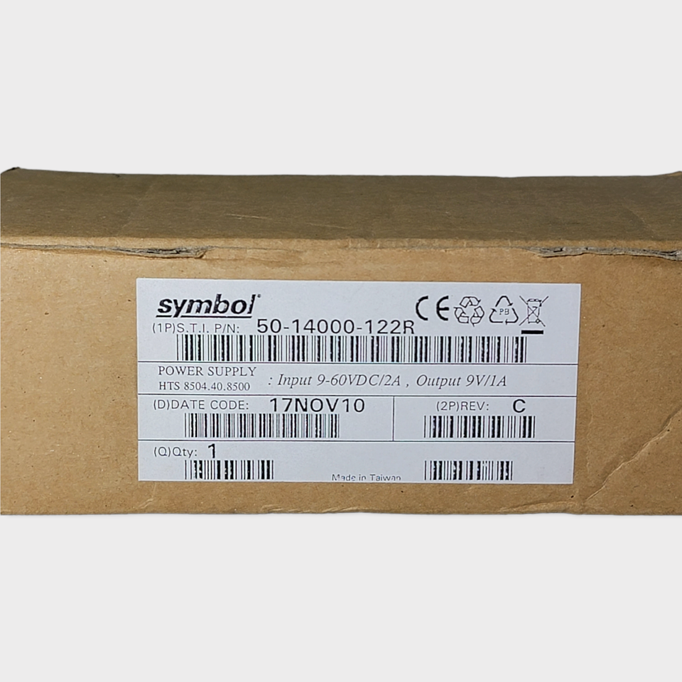 Symbol 50-14000-122R REV C 9VDC 1A Out Forklift Power Supply | eBay
