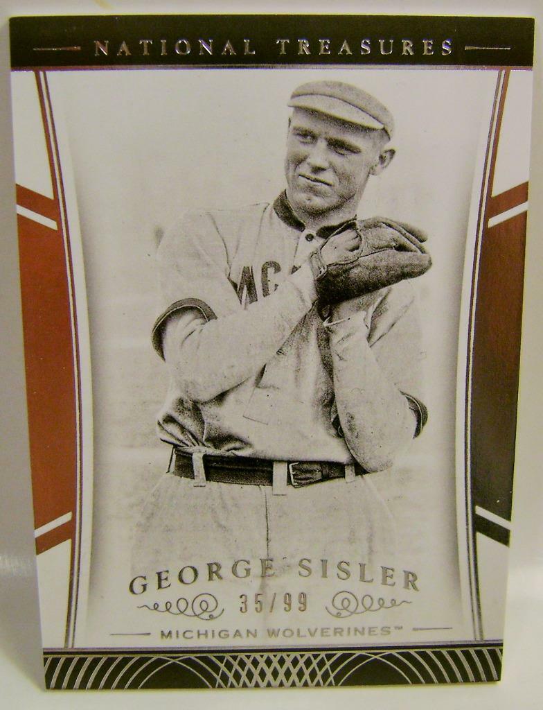 GEORGE SISLER /99 BASE CARD PANINI NATIONAL TREASURES BASEBALL 2015 | eBay