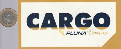 AUTOCOLLANT. Compagnie Aérienne. CARGO PLUNA - Uruguay | eBay