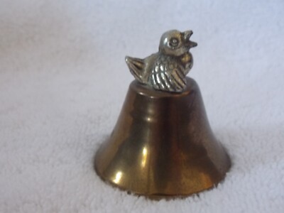 Vintage Brass Bird Handle Bell 2" | eBay