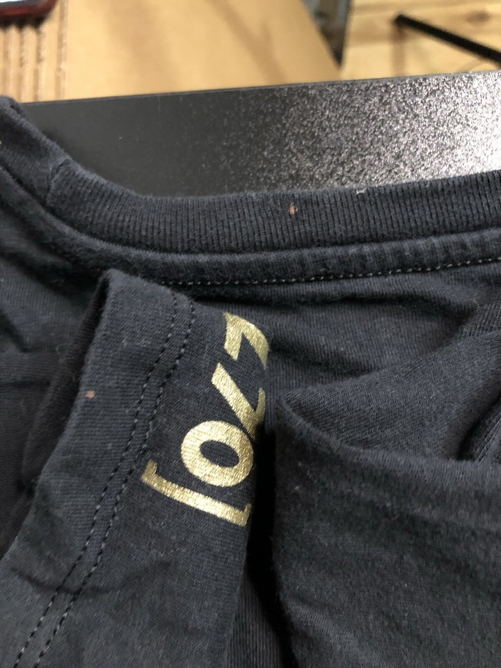 Levi's x Eblens 70 Gold Logo Black T-Shirt Mens Size L EBL70 | eBay