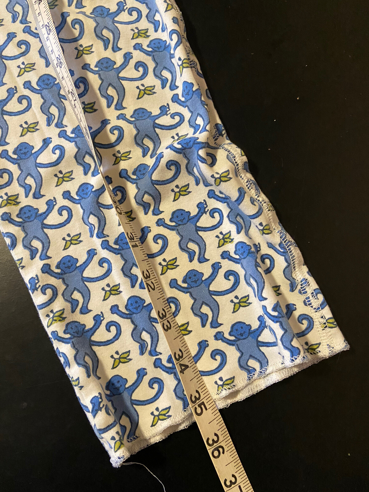 Rare Roberta Roller Rabbit Blue Monkey Pajama Set Siz… - Gem