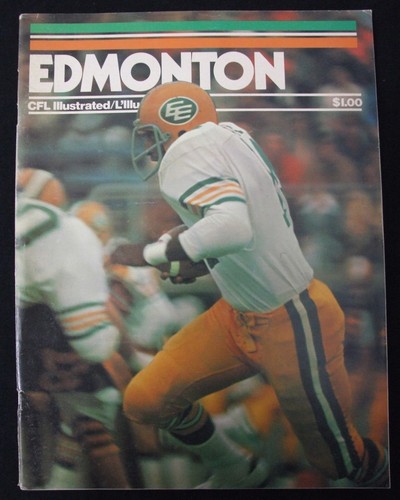 CFL ILLUSTRATED OCTOBER 11, 1976 VOL 3 EDMONTON ESKIMOS PROGRAM ...