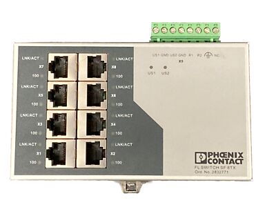 Phoenix Contact FL SWITCH SF 8TX 2832771, Industrial Ethernet Switch ...