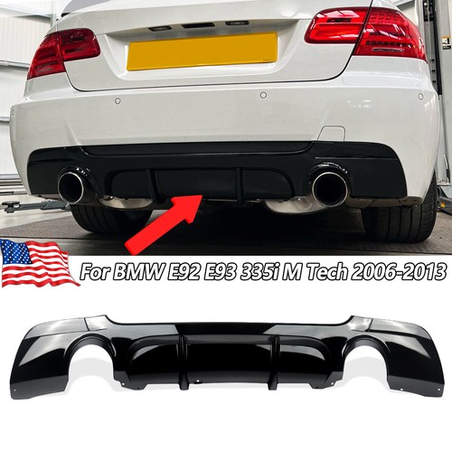 Rear Diffuser M Performance Bumper Lip For BMW E92 E93 335i M-Sport 2D ...