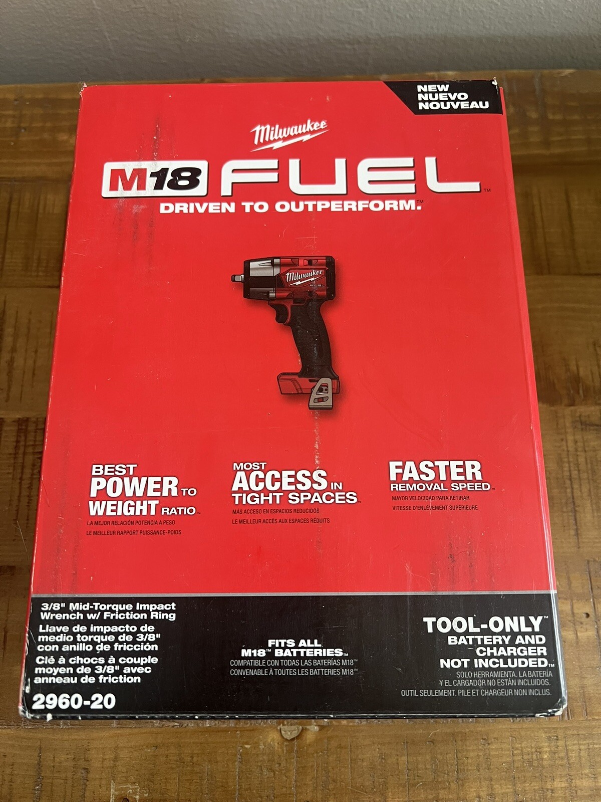 Milwaukee 2960-20 M18 FUEL 3/8 Mid-Torque Compact Impact Wrench (Tool ...