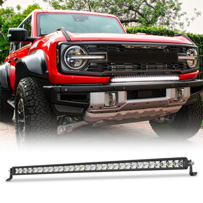For Hummer H1 H2 H3 Humvee AM General Slim 14"/30"/40" LED Light Bar ...
