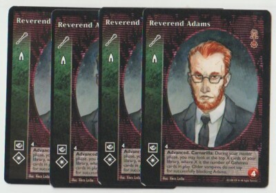 Reverend Adams (ADV) x4 - Ventrue / Group4 Vampire VTES V:TES | eBay