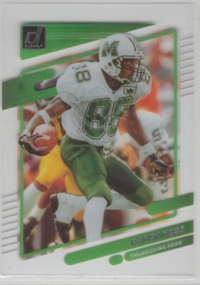 2023 Chronicles Draft Clearly Donruss #21 Randy Moss Vikings HOF ...