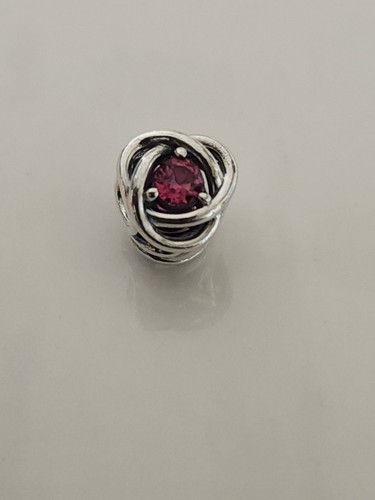 AUTHENTIC PANDORA OCTOBER PINK ETERNITY CIRCLE CHARM #790065C05 | eBay