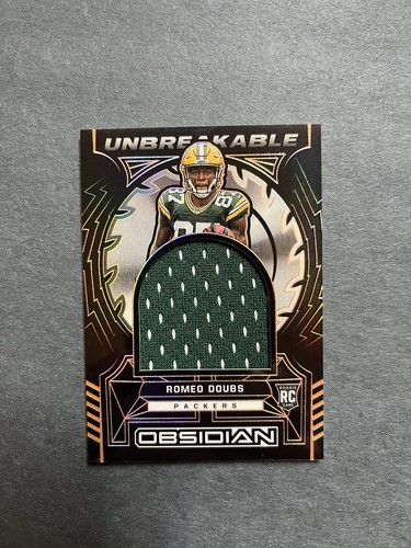 2022 Panini Obsidian /75 SP Romeo Doubs “Unbreakable” Patch #UM-RDO ...
