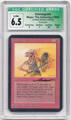 Graded Signed Disintegrate CGC 6.5 Alpha Limited Artist Anson Maddocks ...