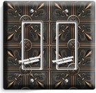 MEDIEVAL FLEUR DE LIS COPPER TILE LOOK LIGHT SWITCH OUTLET WALL PLATE ...