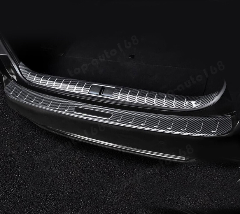 Stainless stee Carbon Look Outside Rear Sill Cover Trim For Lexus LS ...