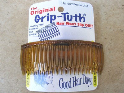4" Shell Grip-Tuth Frenchy Hair Comb NEW Made in USA by Good Hair Days ...